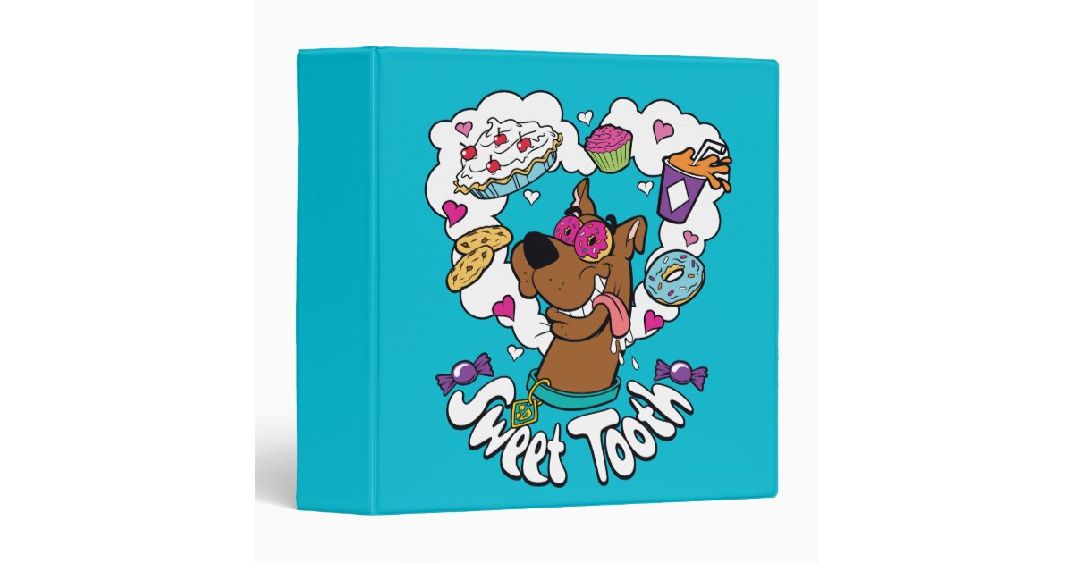 Scooby-Doo "Sweet Tooth" 3 Ring Binder | Zazzle
