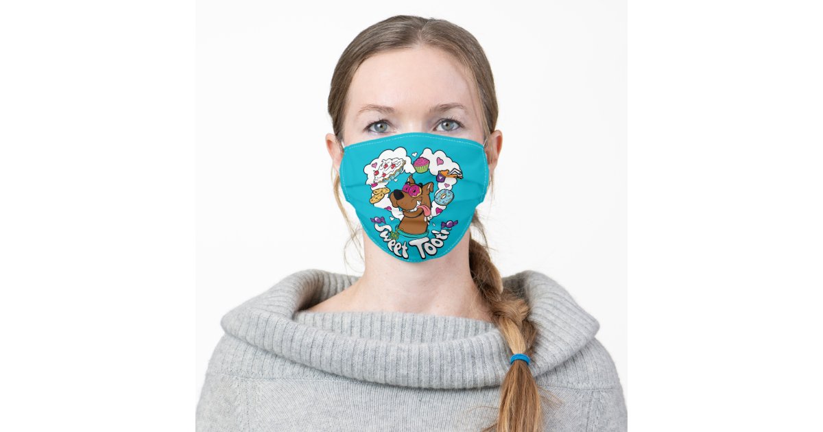 Scooby-Doo "Sweet Tooth" Adult Cloth Face Mask | Zazzle