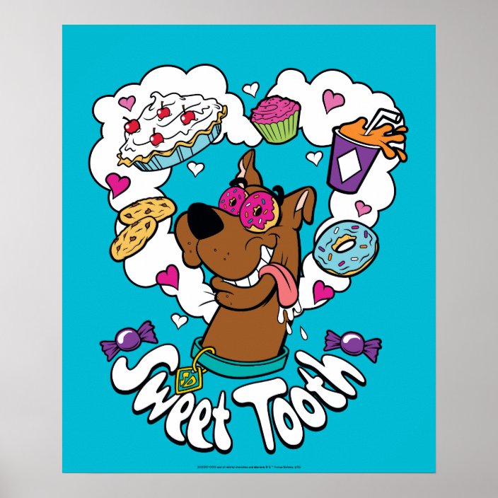 Scooby-Doo "Sweet Tooth" Poster | Zazzle.com