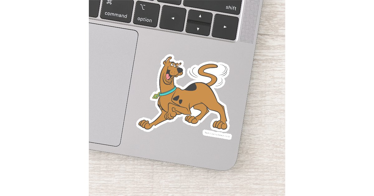 Scooby-Doo Tail Wag Sticker | Zazzle