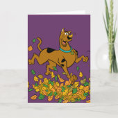 Scooby-Doo Thanksgiving Leaves Holiday Card | Zazzle
