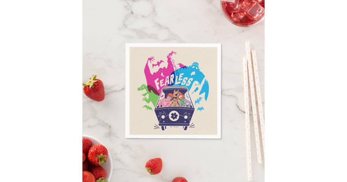 Scooby-Doo | The Fearless Mystery Machine Napkins | Zazzle