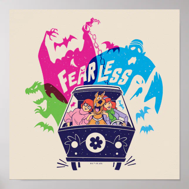 Scooby-Doo | The Fearless Mystery Machine Poster | Zazzle