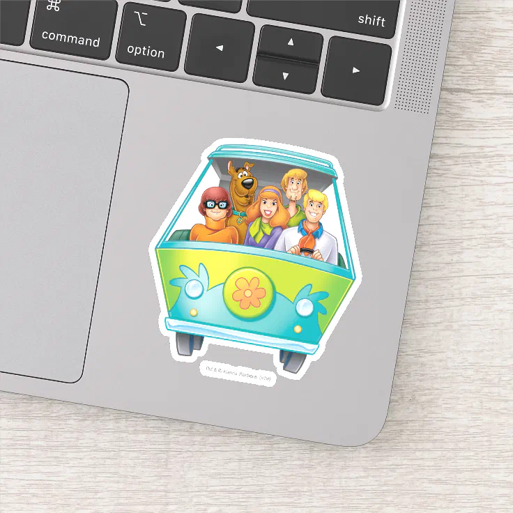 Scooby-Doo & The Gang Mystery Machine Airbrush Sticker | Zazzle