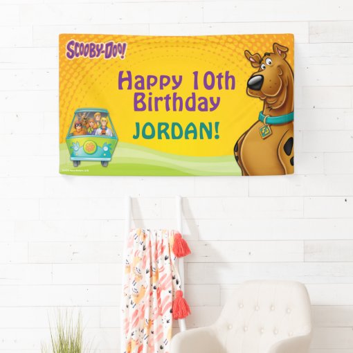 Scooby-Doo & The Gang Mystery Machine Banner | Zazzle