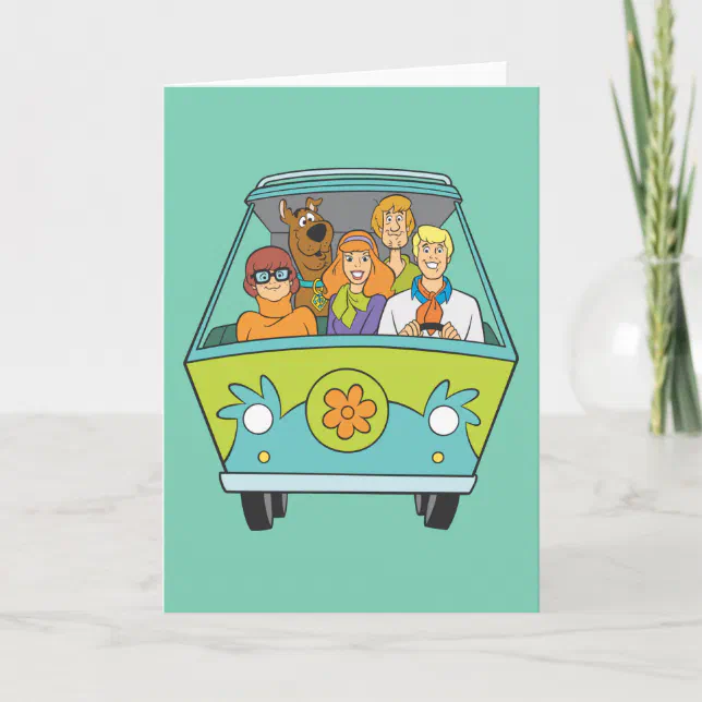 Scooby-Doo & The Gang Mystery Machine Card | Zazzle