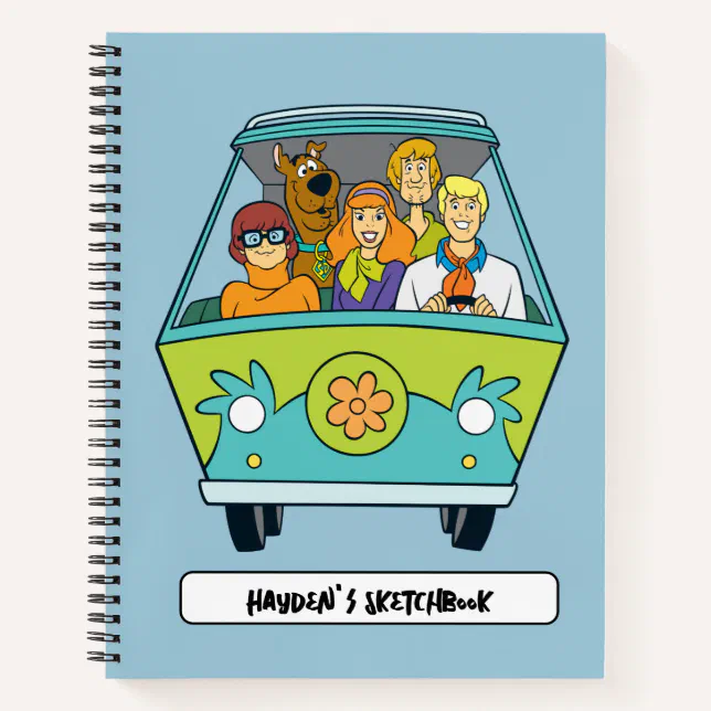 Scooby-Doo & The Gang Mystery Machine Drawing Notebook | Zazzle