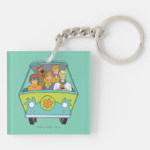 Scooby-Doo & The Gang Mystery Machine Keychain | Zazzle