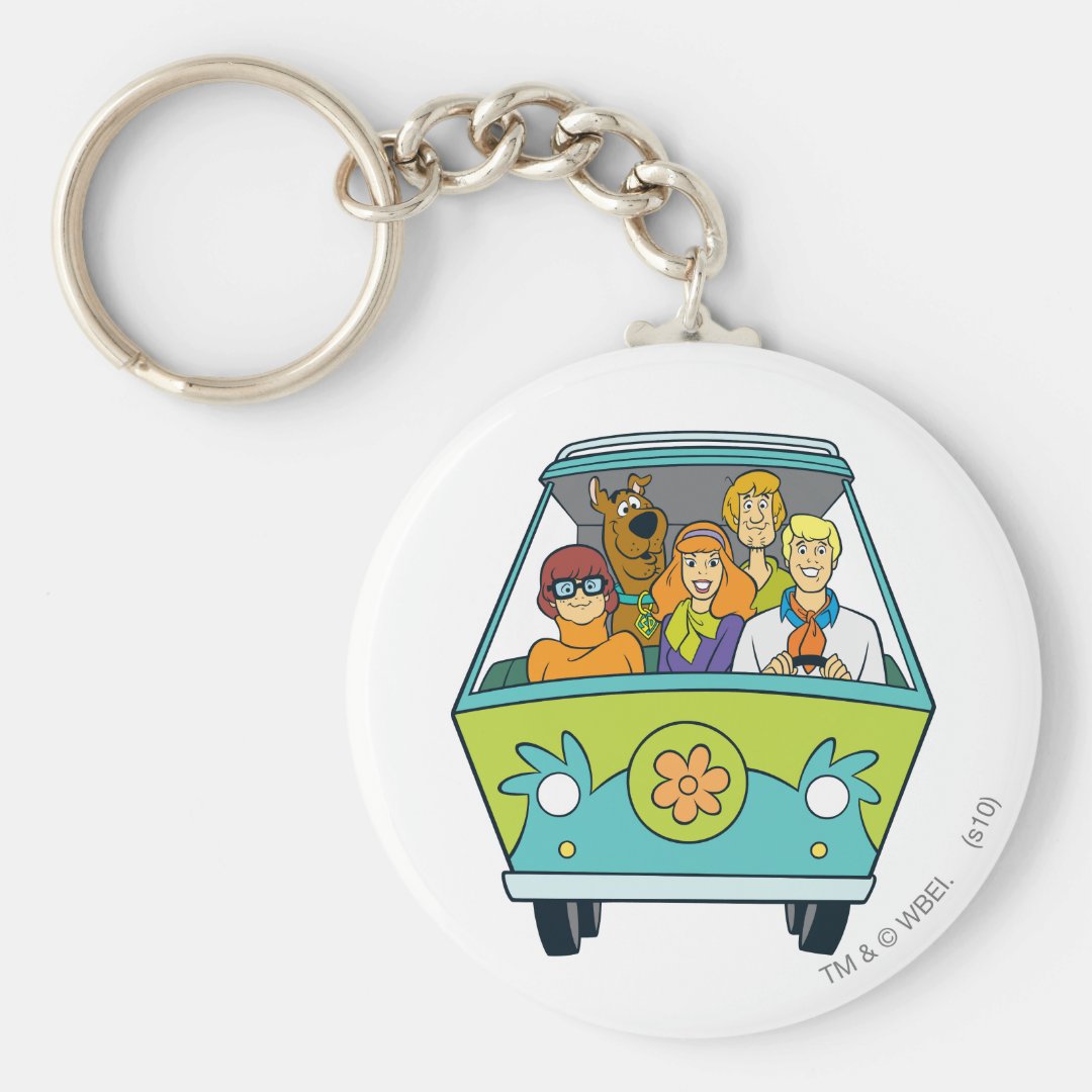 Scooby-Doo & The Gang Mystery Machine Keychain | Zazzle