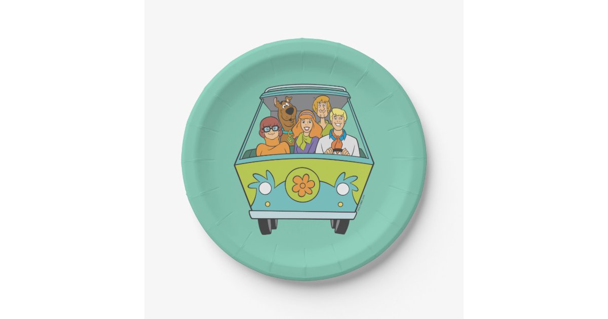 Scooby-Doo & The Gang Mystery Machine Paper Plates | Zazzle