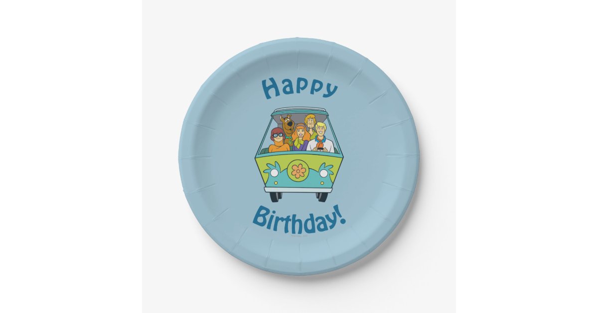 Scooby-Doo & The Gang Mystery Machine Paper Plates | Zazzle