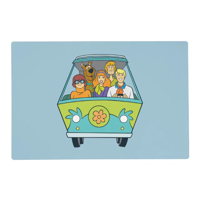 Scooby-Doo & The Gang Mystery Machine Placemat | Zazzle