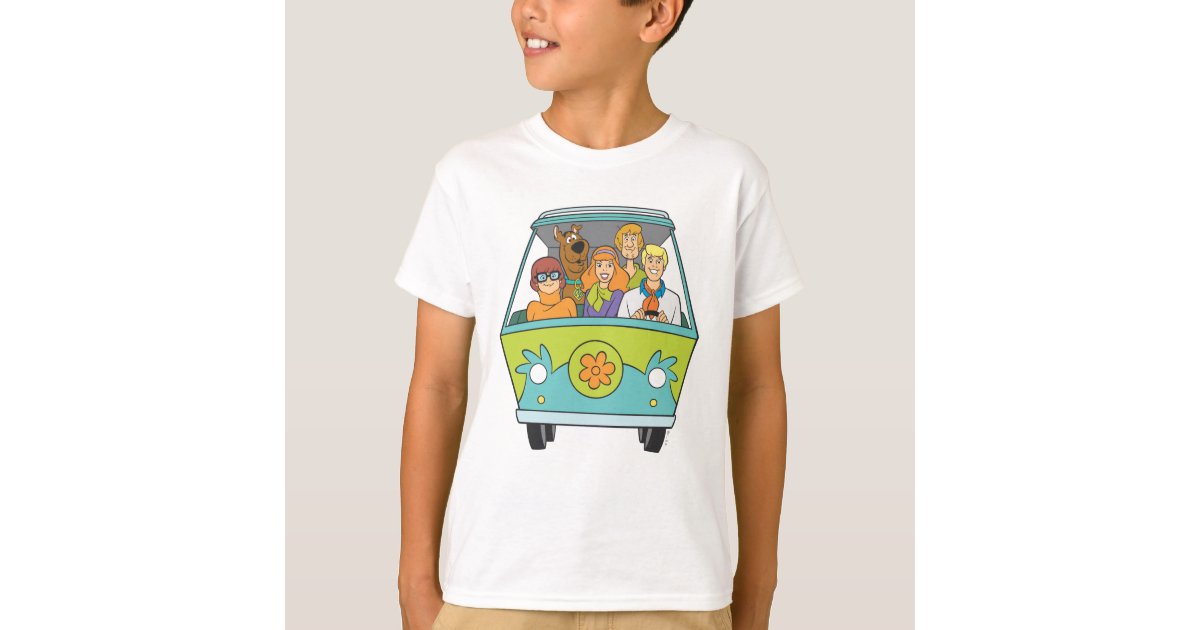 Scooby-Doo & The Gang Mystery Machine T-Shirt | Zazzle