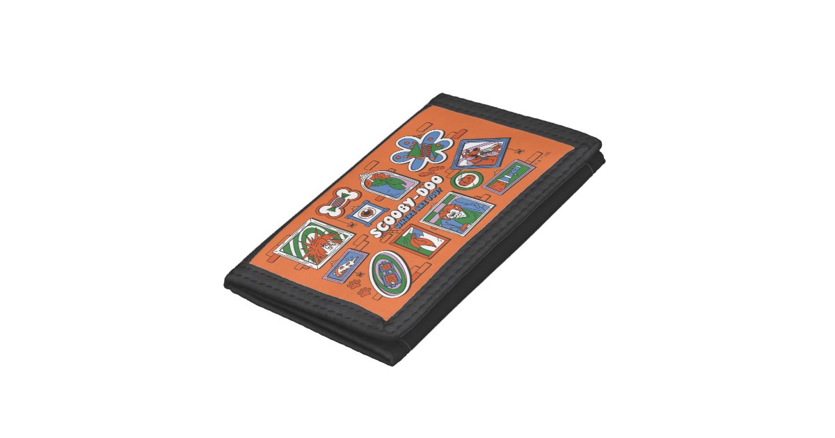 Scooby-Doo Wall of Halloween Picture Frames Trifold Wallet | Zazzle