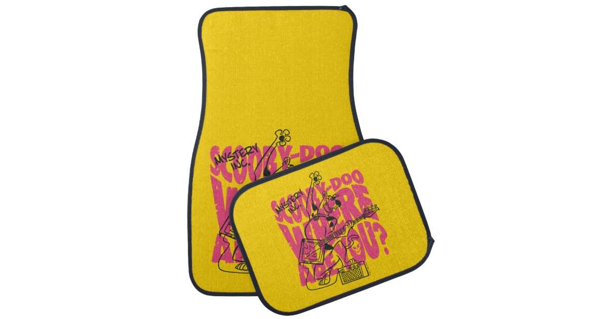 Scooby-Doo Where Are You Punk Guitar Riff Car Floor Mat | Zazzle