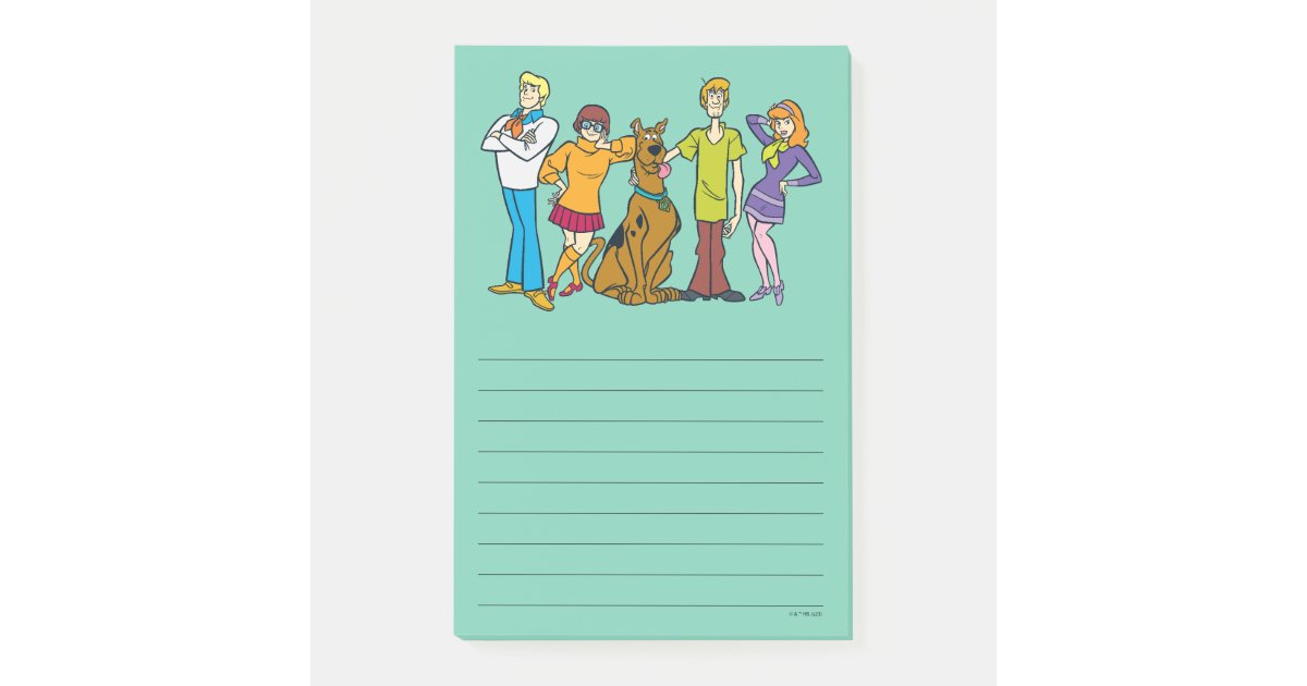 Scooby-Doo | Whole Gang 14 Mystery Inc Post-it Notes | Zazzle