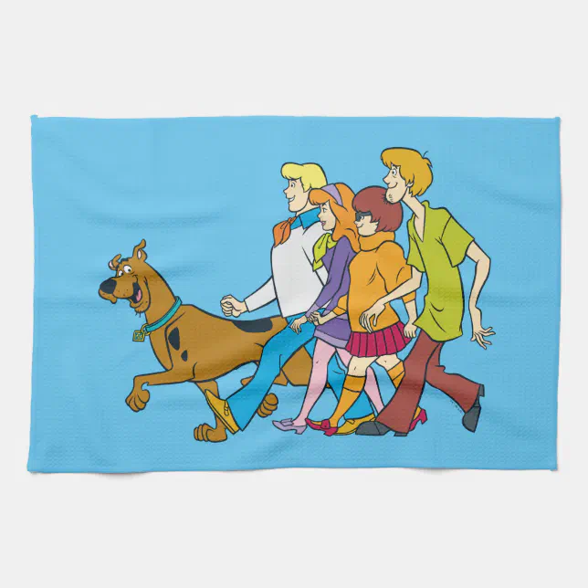 Scooby-Doo | Whole Gang 18 Mystery Inc Kitchen Towel | Zazzle