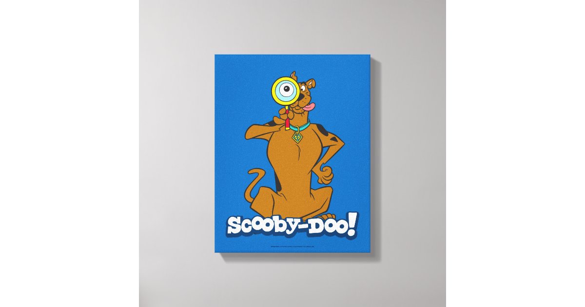 Scooby-Doo With Magnifying Glass Canvas Print | Zazzle