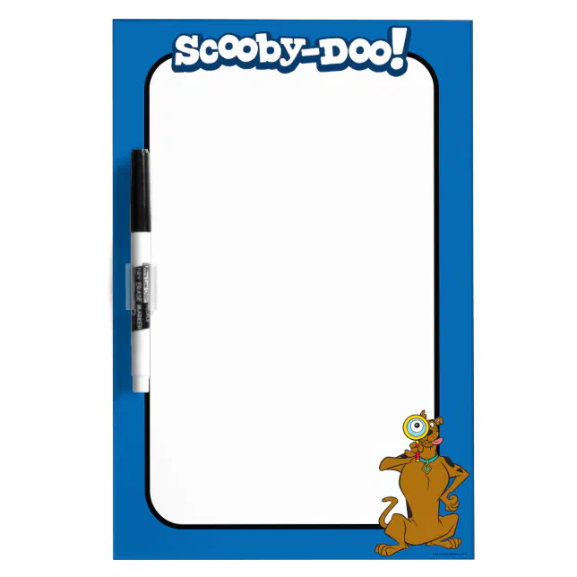 Scooby-Doo With Magnifying Glass Dry Erase Board | Zazzle