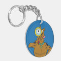 Scooby-Doo With Magnifying Glass Keychain | Zazzle