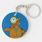 Scooby-Doo With Magnifying Glass Keychain | Zazzle
