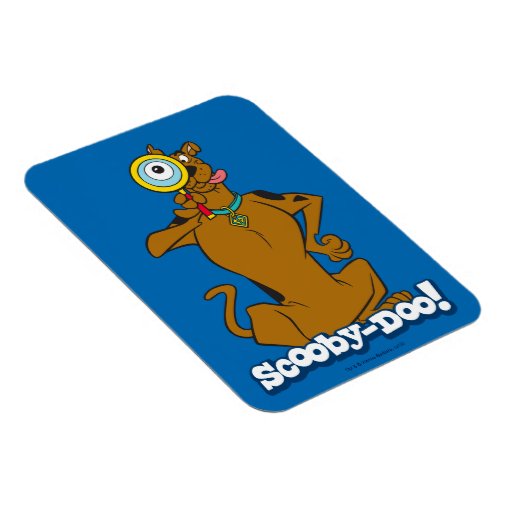 Scooby-Doo With Magnifying Glass Magnet | Zazzle