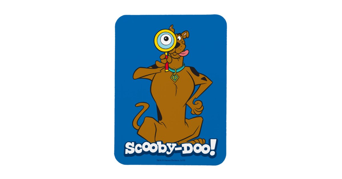 Scooby-Doo With Magnifying Glass Magnet | Zazzle
