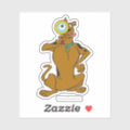 Scooby-Doo With Magnifying Glass Sticker | Zazzle