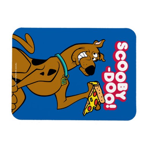Scooby-Doo With Pizza Slice Magnet | Zazzle