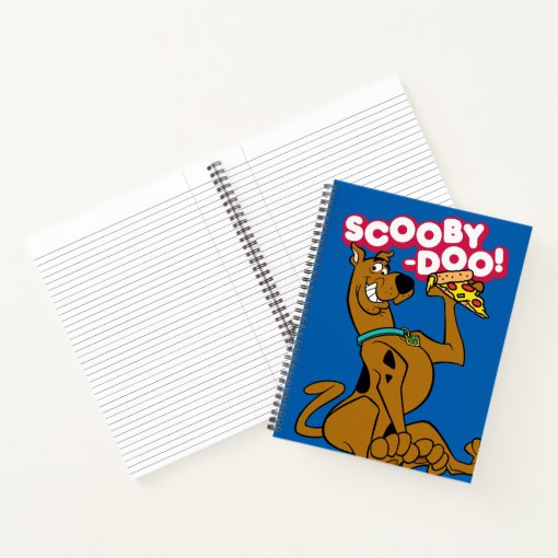 Scooby-Doo With Pizza Slice Notebook | Zazzle