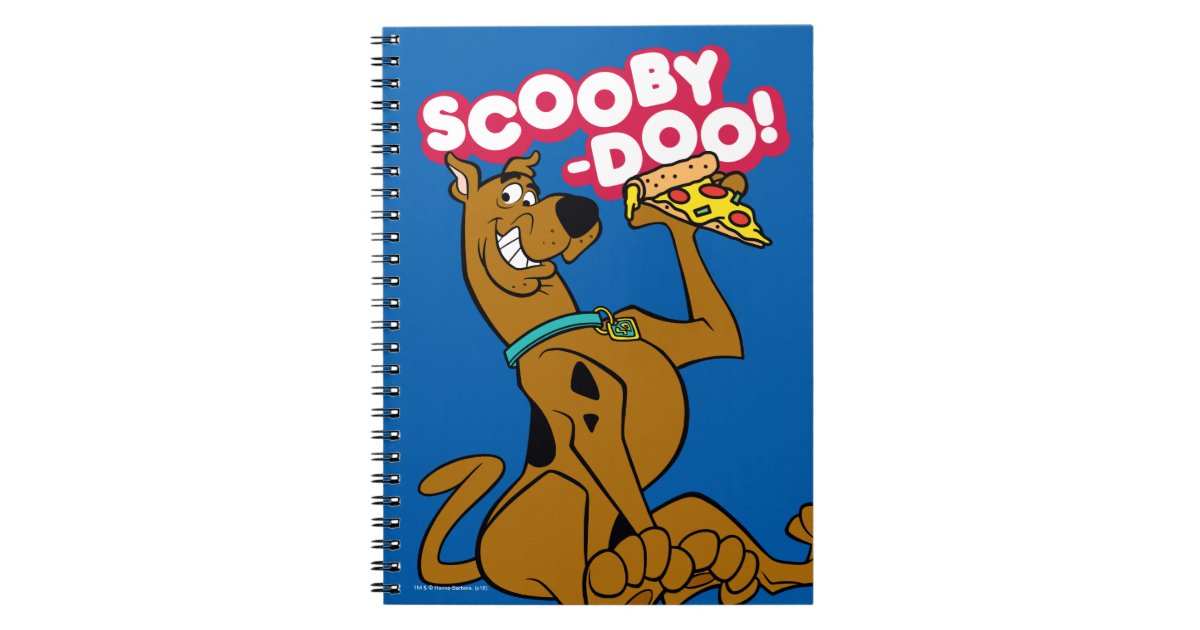 Scooby-Doo With Pizza Slice Notebook | Zazzle