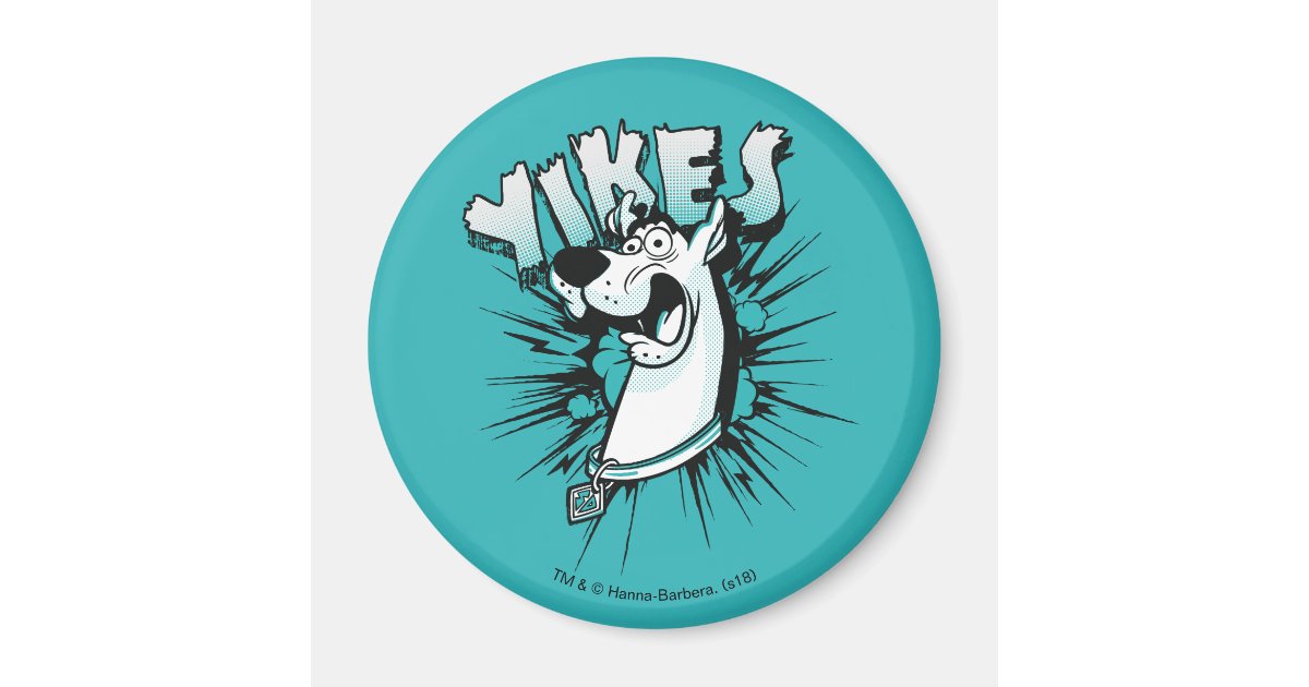 Scooby-Doo "Yikes!" Halftone Graphic Magnet | Zazzle