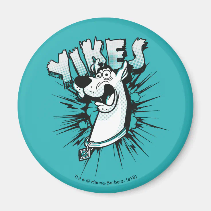 Scooby-Doo "Yikes!" Halftone Graphic Magnet | Zazzle