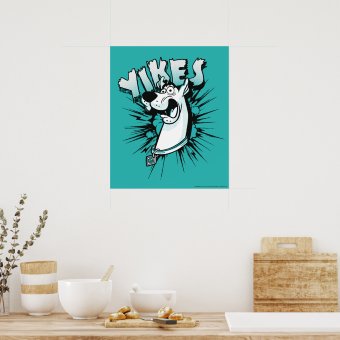 Scooby-Doo "Yikes!" Halftone Graphic Poster | Zazzle