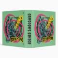 Scooby-Doo Zoinks Punk Guitar Graphic 3 Ring Binder | Zazzle