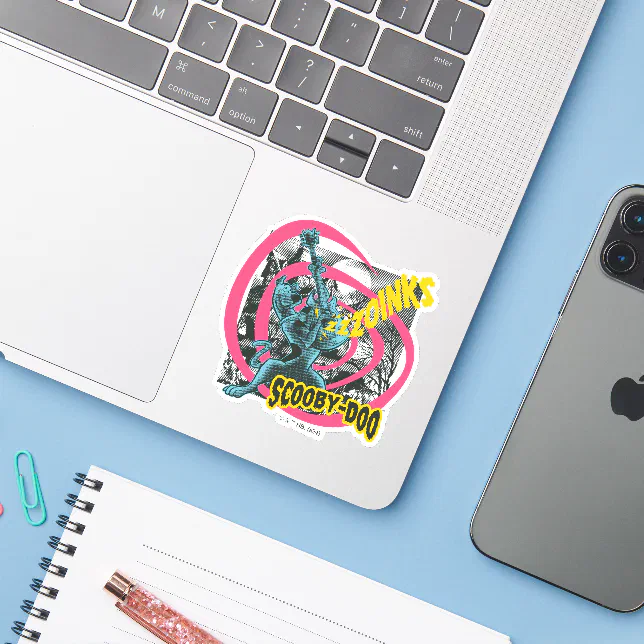 Scooby-Doo Zoinks Punk Guitar Graphic Sticker | Zazzle