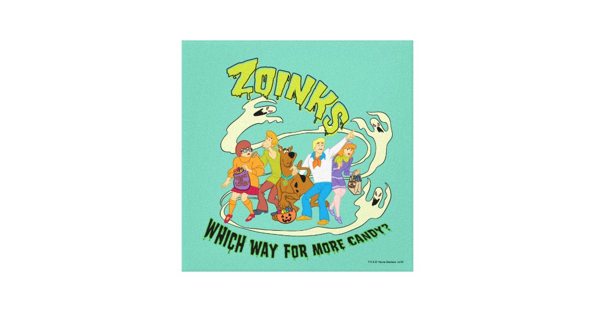 Scooby-Doo | Zoinks Which Way for More Candy? Canvas Print | Zazzle