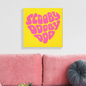 Scooby Dooby Doo Heart Canvas Print | Zazzle