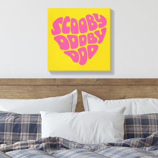 Scooby Dooby Doo Heart Canvas Print | Zazzle