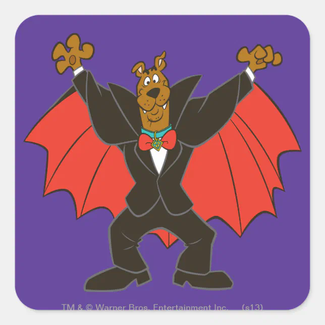 Scooby Dracula Square Sticker | Zazzle