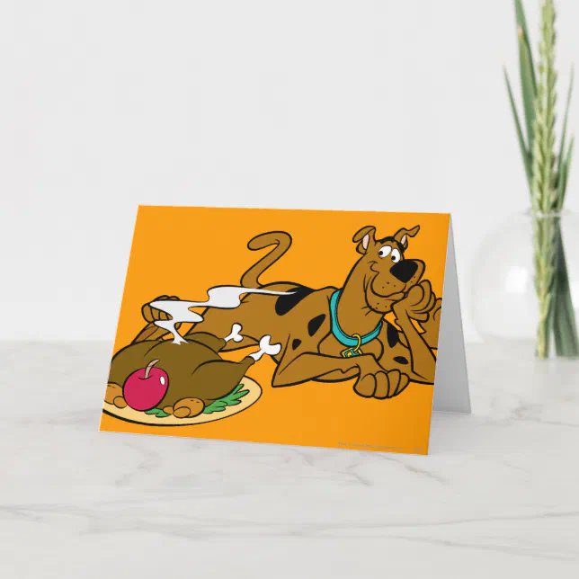 Scooby Thanksgiving 06 Holiday Card | Zazzle