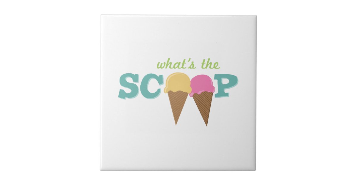 Scoop Ice Creams Ceramic Tile | Zazzle