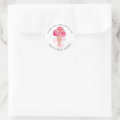 Scooped Up Ice Cream Bridal Shower Personalized Classic Round Sticker ...