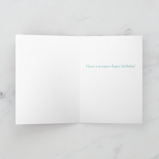 Scooper-duper Birthday Muskrat Card | Zazzle