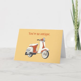 Scooter Birthday Card | Zazzle