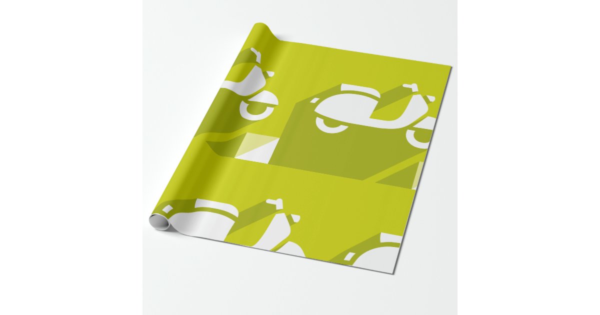 Scooter Icon Wrapping Paper | Zazzle