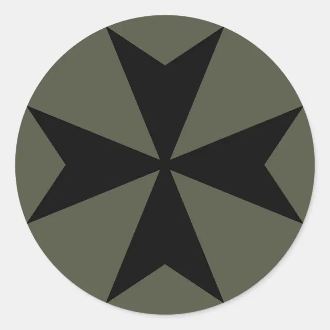 Scope Cap Sticker, Maltese Cross - Style 2 Classic Round Sticker | Zazzle