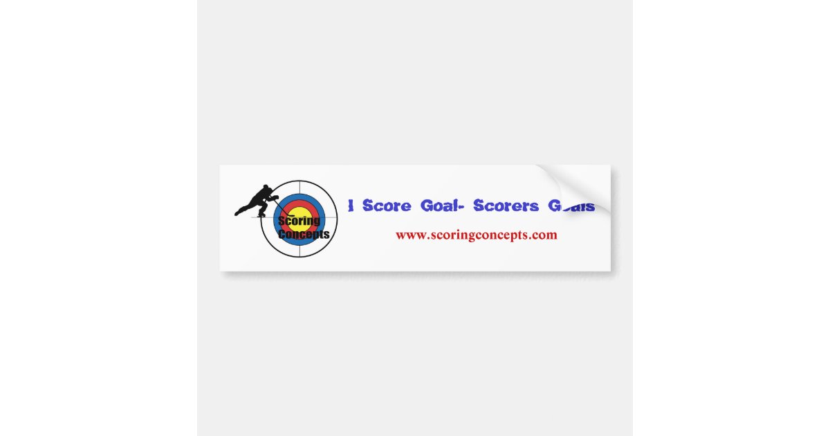 Scoring Concepts Bumper Sticker | Zazzle