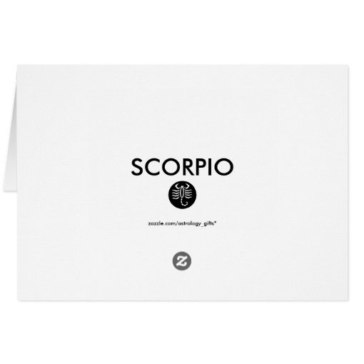 Scorpio Astrology Word Collage Card | Zazzle
