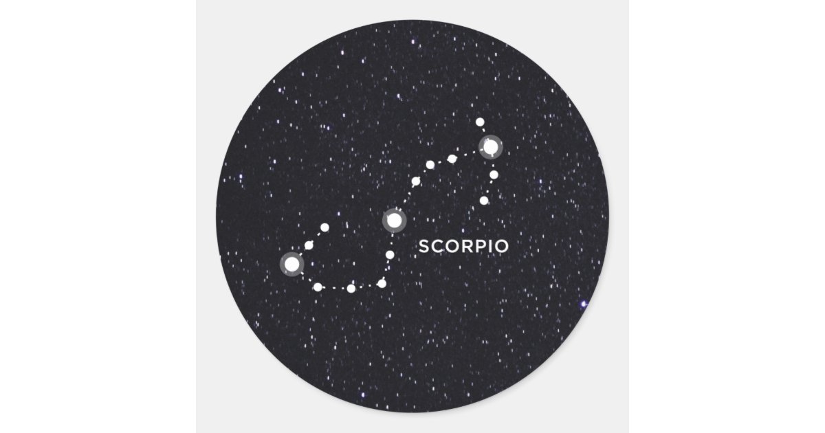 Scorpio Classic Round Sticker | Zazzle